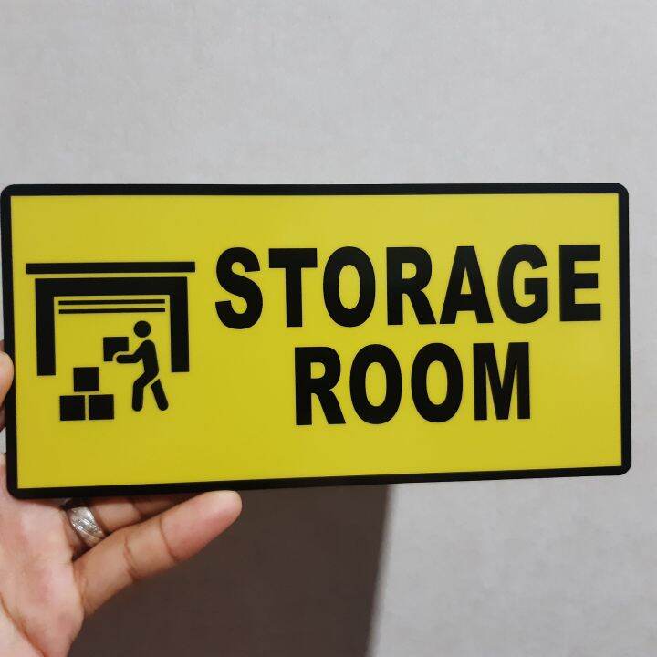 STORAGE ROOM SIGNAGE PVC TYPE WATERPROOF AND NON-FADING | Lazada PH