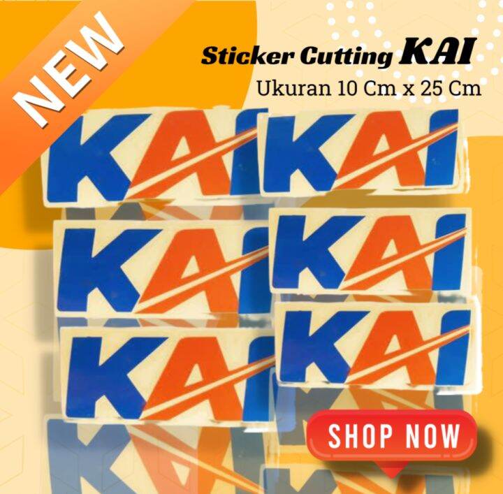 Sticker KAI stiker Kereta Api Indonesia Ukuran 10 x 25 Cm | Lazada ...