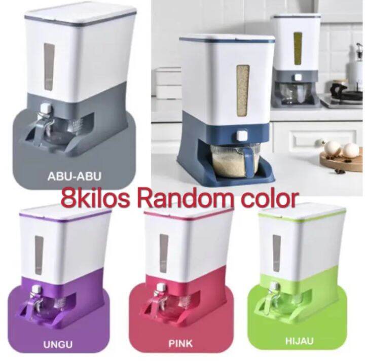 8 kilos Random Color Rice Dispenser | Lazada PH