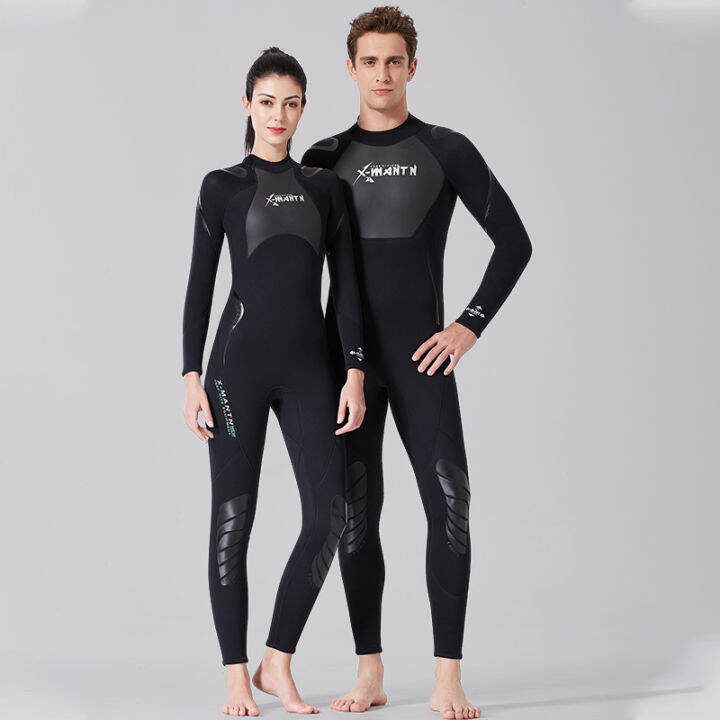 Dive & Sail Diving Suit 3mm Men's Cold-Proof Warm Deep Diving Suit Dive Skin Full Body One-Piece ...