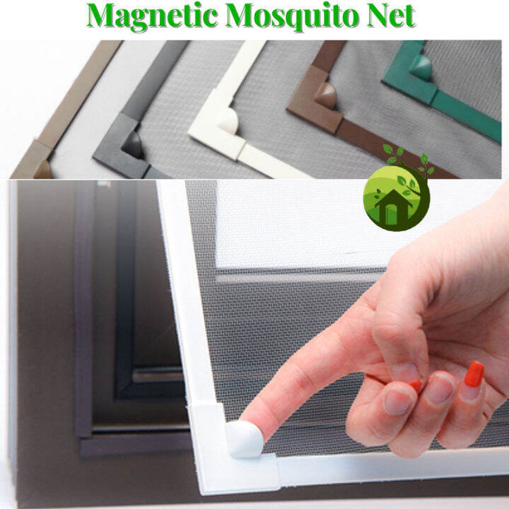 Magnetic Mosquito Net Insect Screen Window Mesh Removable Washable Insect Screens Self-adhesive ...
