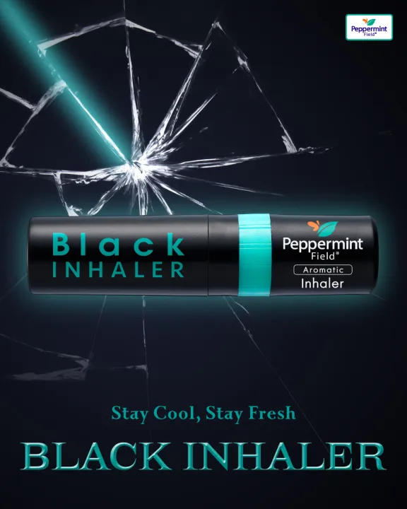Black Inhaler Peppermint Field (Single and Bundle Packs) - 2in1 Inhaler ...