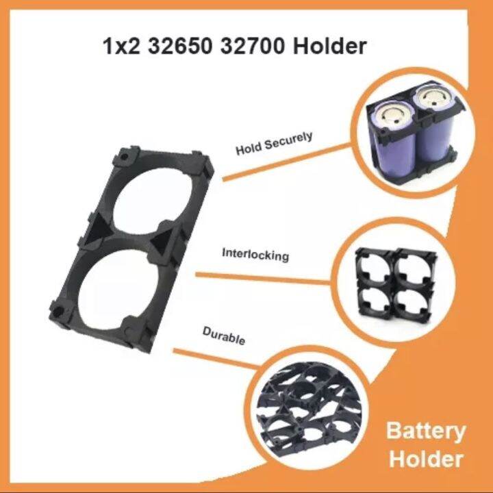 1x2 Battery Holder for 32650 / 32700 for Lifepo4 Lithium DIY Battery ...