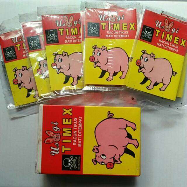 TIMEX Racun tikus mati di tempat 1. satu pak isi 10 bungkus | Lazada ...
