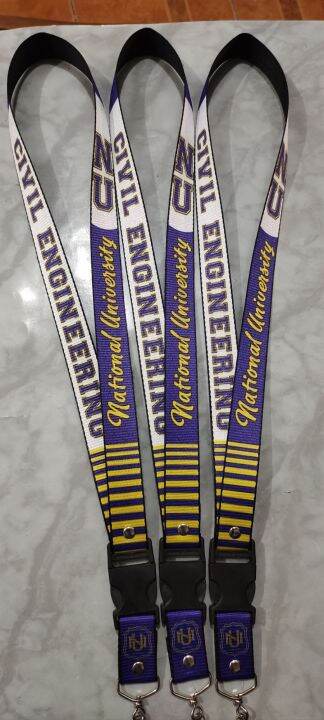 NU National University CIVIL ENGINEERING ID LACE LANYARDS | Lazada PH