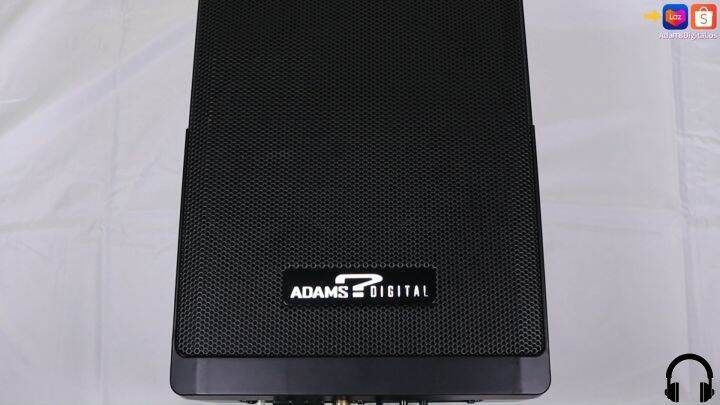 Adams Digital 10"Inch Underseat Active Subwoofer 1000W Max RUS-1150 ...