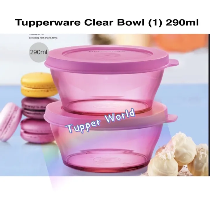 Tupperware Clear Bowl (1) 290ML | Lazada