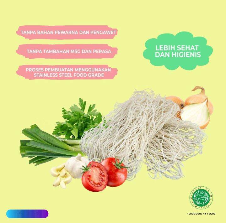 [1kg] mie bihun lethek letek bantul singkong gluten free organik mentah ...