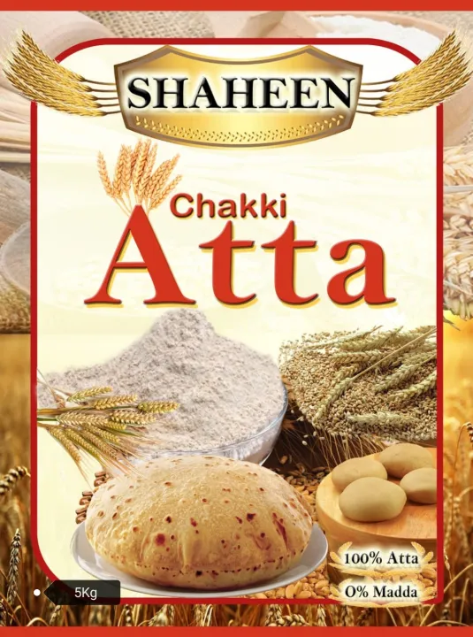 Shaheen Chakki Atta, Finest Quality, Whole Wheat Flour 5 Kg | Lazada