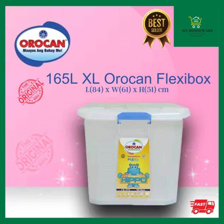 165L Storage Box Flexibox Transparent Original XL Size Big Organizer ...