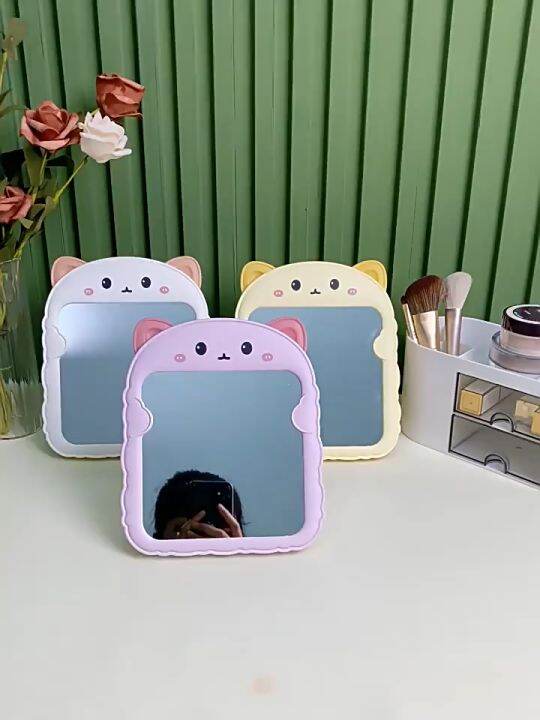 SK-K153 Cermin Meja Rias Bentuk Kucing / Kaca Rias Make Up / Cermin ...