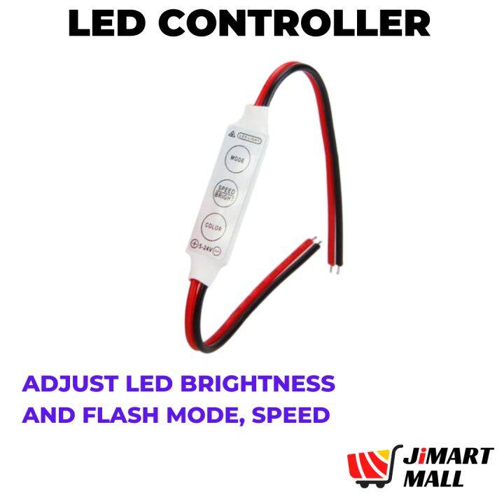 12V LED BRIGHTNESS CONTROLLER Flash Mode Adjuster Car Light Strobe ...