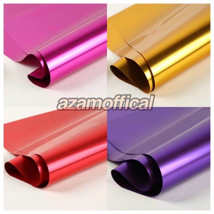 KERTAS KADO 5 LEMBAR MARMER MERAH DAN HIJAU KERTAS KADO METALIK ...