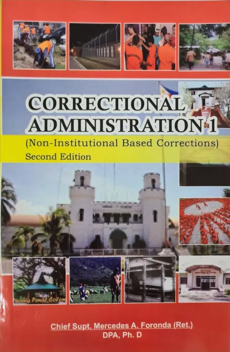 Correctional Administration ( Non-Institutional Based Corrections) 2nd edition | Lazada PH