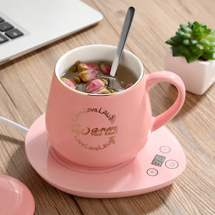Lettering Smart Heating Coaster 55 Degrees Constant Temperature ...
