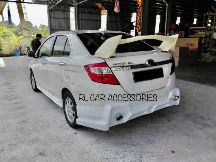 Perodua bezza Gt rear boot trunk spoiler wing lip bodykit body kit | Lazada