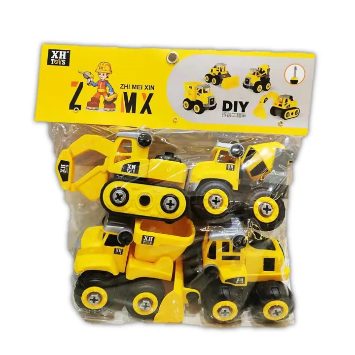 DN ZMX DIY CONSTRUCTION VEHICLE COLLECTION SET | Lazada PH