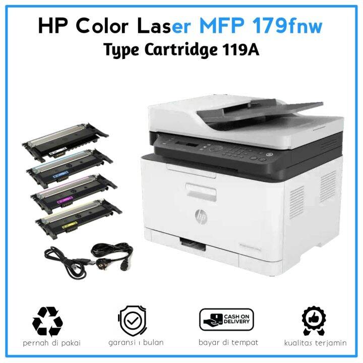 Printer HP Color LaserJet MFP 179fnw Printer warna | Lazada Indonesia
