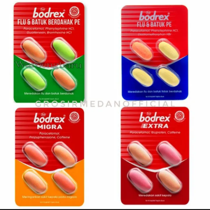 BODREX MIGRA - BODREX EXTRA - BODREX FLU BATUK BERDAHAK DAN TIDAK BERDAHAK | Lazada Indonesia