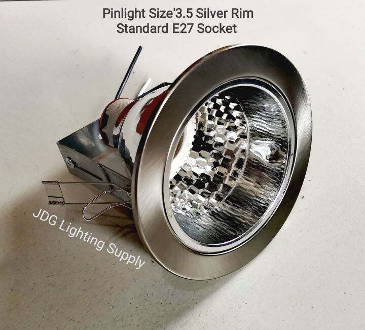 Pinlight Recess type Size'3.5 & Size'3 Silver E27 | Lazada PH