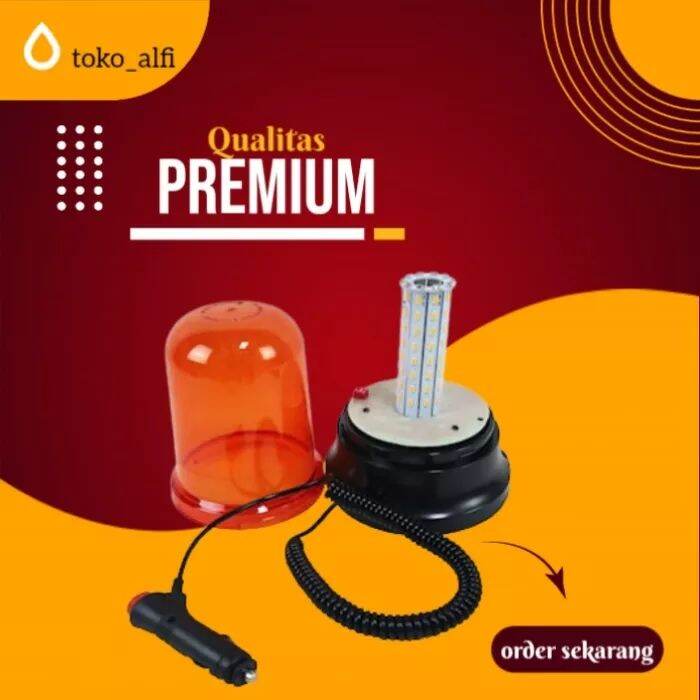 Lampu rotary mobil truk truck police ambulance ambulan 24 volt 3 mode blitz putar petir led 022 ...