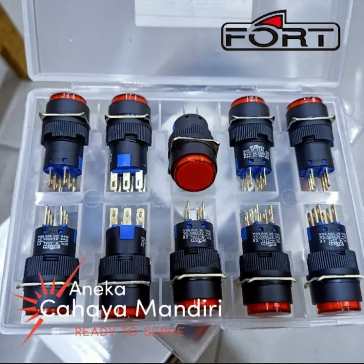 Push button switch SDL16-22AL 220vac /pcs Bulat FORT Push button switch ...