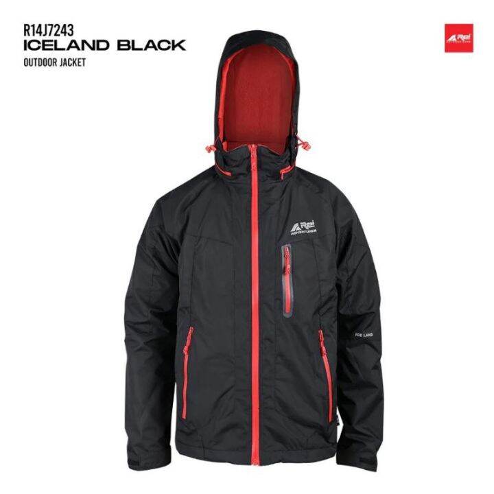JAKET GUNUNG REI ICELAND BLACK TERBARU AREI OUTDOORGEAR JAKET HIKING ...