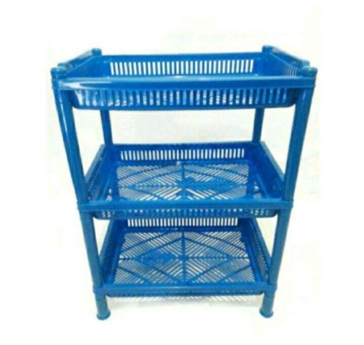 rak plastik serbaguna susun 3/tempat penyimpanan/rak murah | Lazada ...