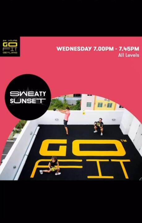[GoFit Gym Geylang] Sweaty Sunset HIIT Outdoor Class, Circuit Training ...