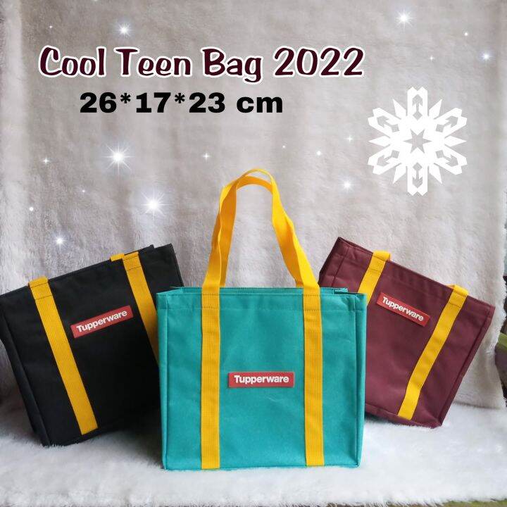 Tupperware Cool Teen Lunch Bag ( zipper bunga es ) | Lazada Indonesia
