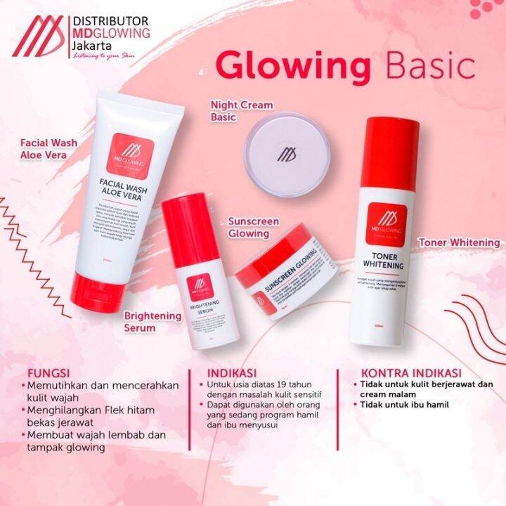 MDGLOWING Paket Glowing Basic By MD Glowing | Lazada Indonesia