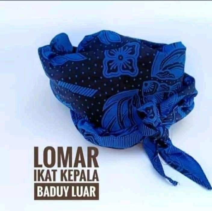 LOMAR iket kepala khas baduy luar iket segi tiga iket khas baduy banten | Lazada Indonesia