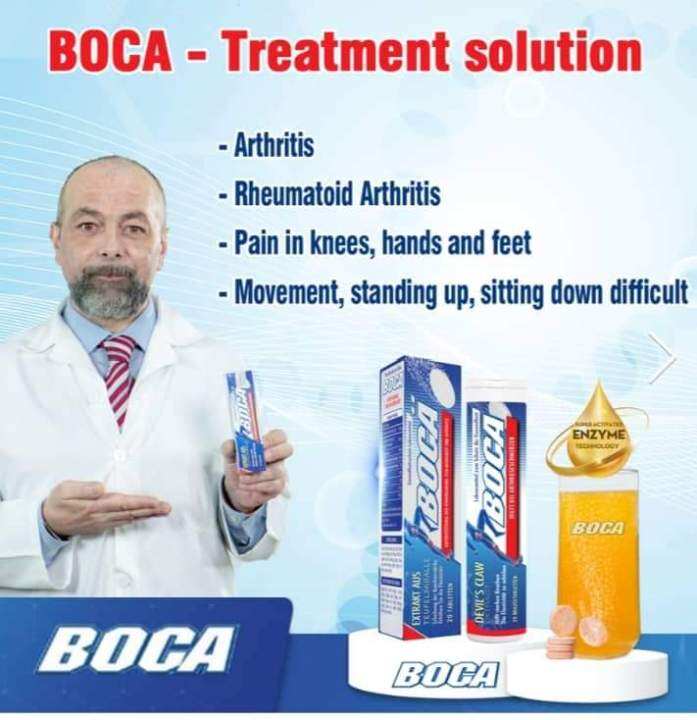 Boca effervescent tablets - Reduce osteoarthritis pain, cervical ...