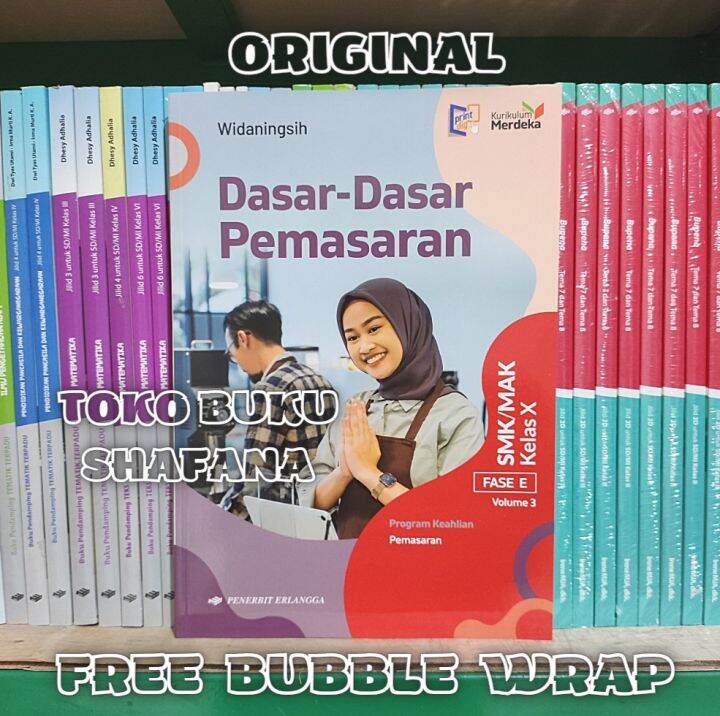 Buku Dasar Dasar Pemasaran Kelas 1 / X 10 SMK Erlangga Volume 3 Kurikulum Merdeka ( Kurmer ...