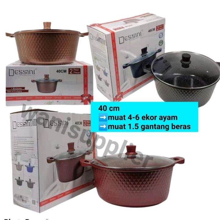 ‼️saiz besar‼️ Periuk rendang DIAMOND DESSINI 40 CM | Lazada