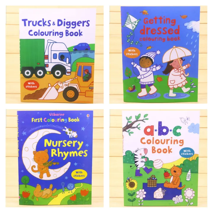 USBORNE Colouring & Sticker Book 3700 Series | Lazada