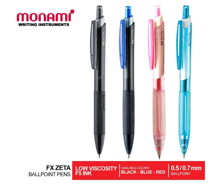 Monami FX Zeta Hybrid Ballpoint Gel Ink 0.7mm 1.0mm | Lazada