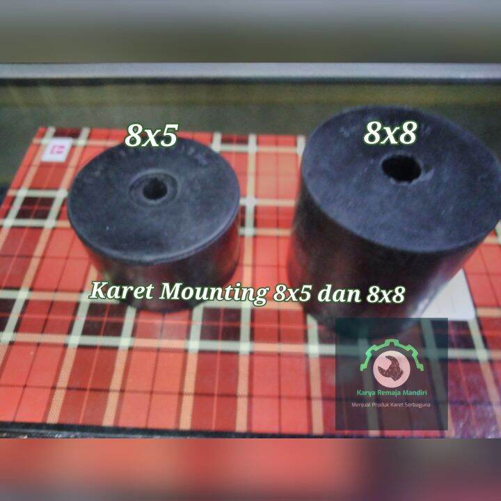 Karet Mounting Dudukan Mesin Serbaguna ukuran 8x5 cm dan 8x8 cm murah ...