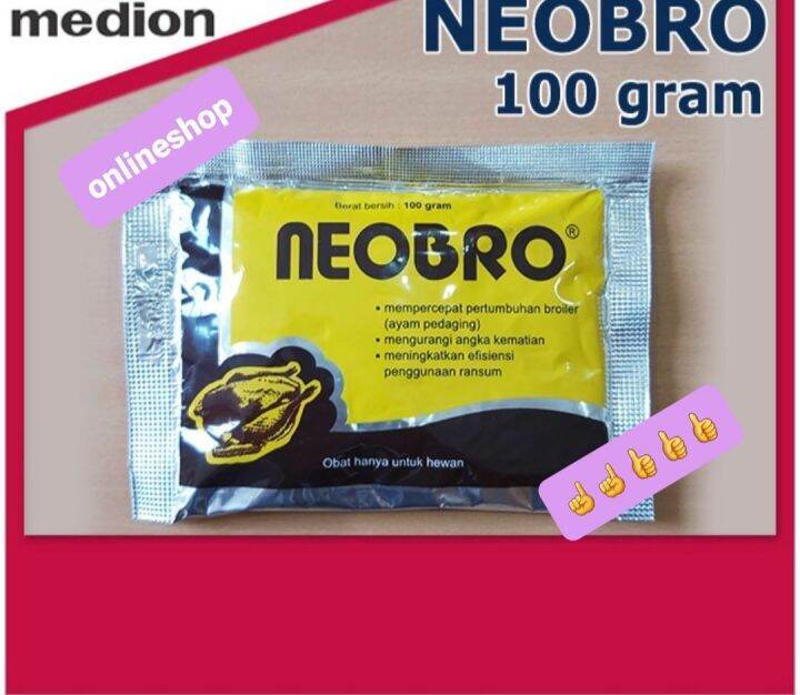 NEOBRO 100 GRAM obat vitamin peng gemuk nafsu makan ayam burung bebek ...