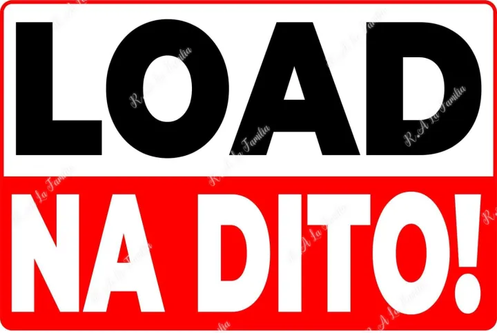 R.A PVC LOAD NA DITO SIGN. WATERPROOF | Lazada PH