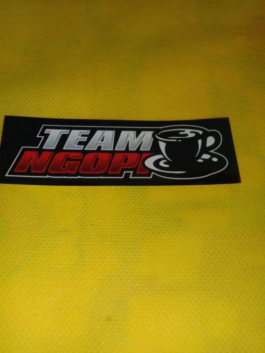 STIKER TEAM NGOPI | Lazada Indonesia