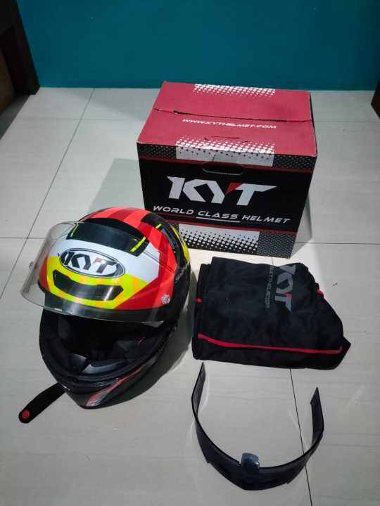Helm Sport KYT TTC Jaume Masia/helm keren masa kini/anak muda sunmori ...