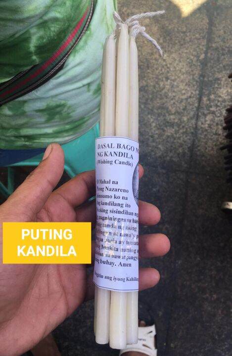 White candles o puting kandila sold per 10pcs | Lazada PH