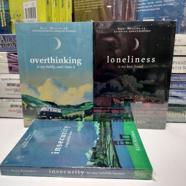 Paket 3 buku alvi syahrin. overthinking, loneliness, dan insecurity ...