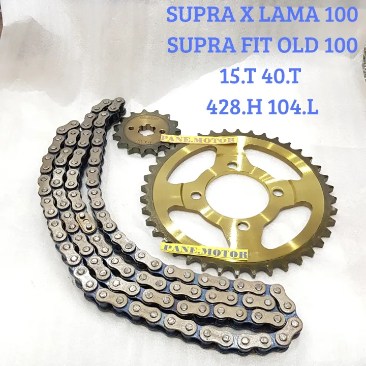 GEAR RANTAI RODA GIR SET SUPRA X 100 SUPRA FIT OLD LAMA 100 BEST ...