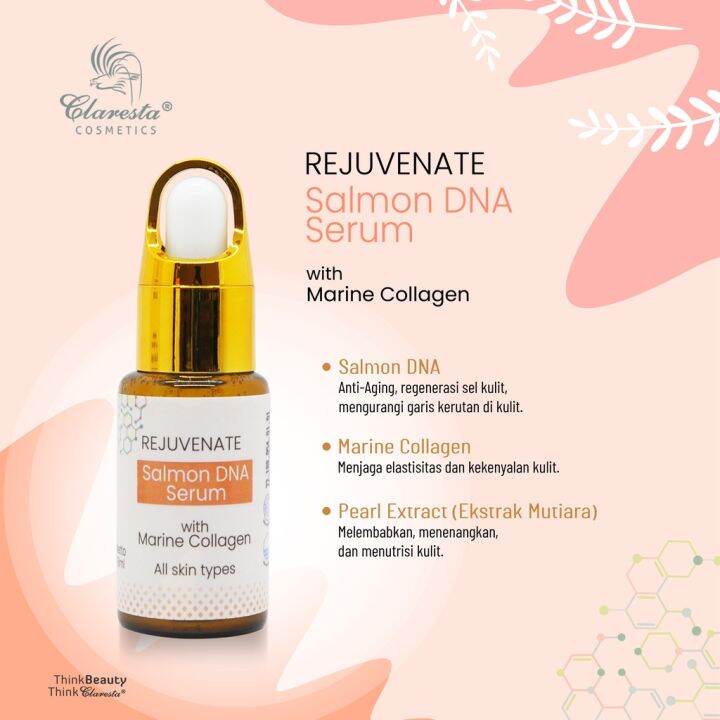 CLARESTA SERUM rejuvinate salmon DNA serum | Lazada Indonesia