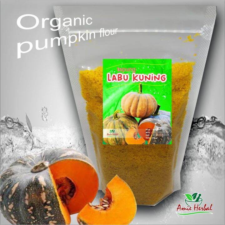tepung labu kuning/tepung waluh/labu kuning/pumpkin. 1 kg | Lazada ...