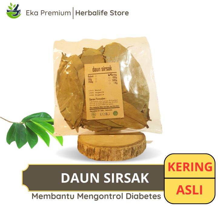 DAUN SIRSAK KERING Nongko Sabrang Asli Ramuan Rempah Herbal Murni Jamu ...