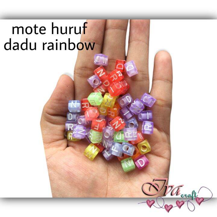 huruf dadu mix warna/ 25 gram | Lazada Indonesia
