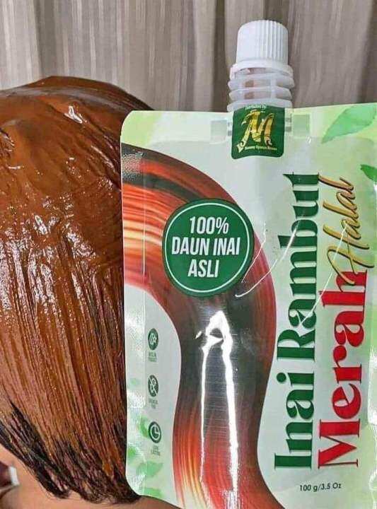 Inai Rambut Merah Halal Ready Stock 🌟ORIGINAL🌟 | Lazada